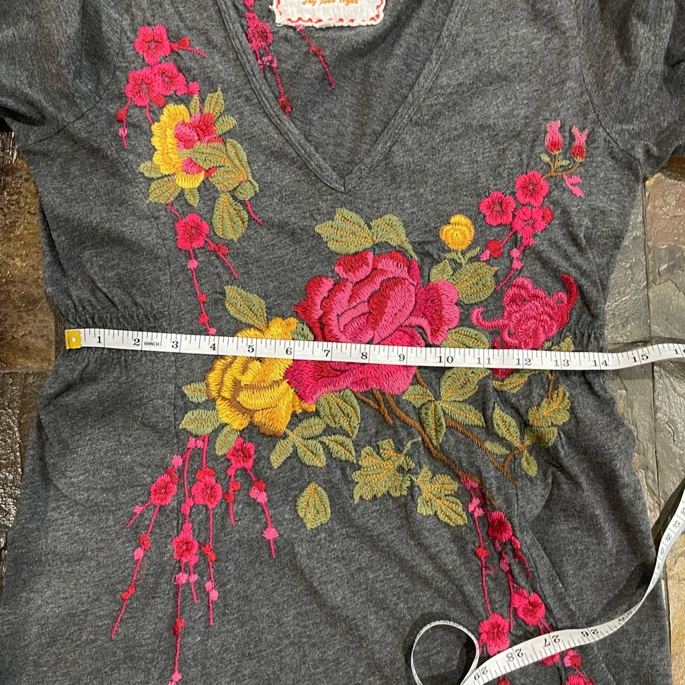 Johnny Was Roses Embroidered Dress - Gem